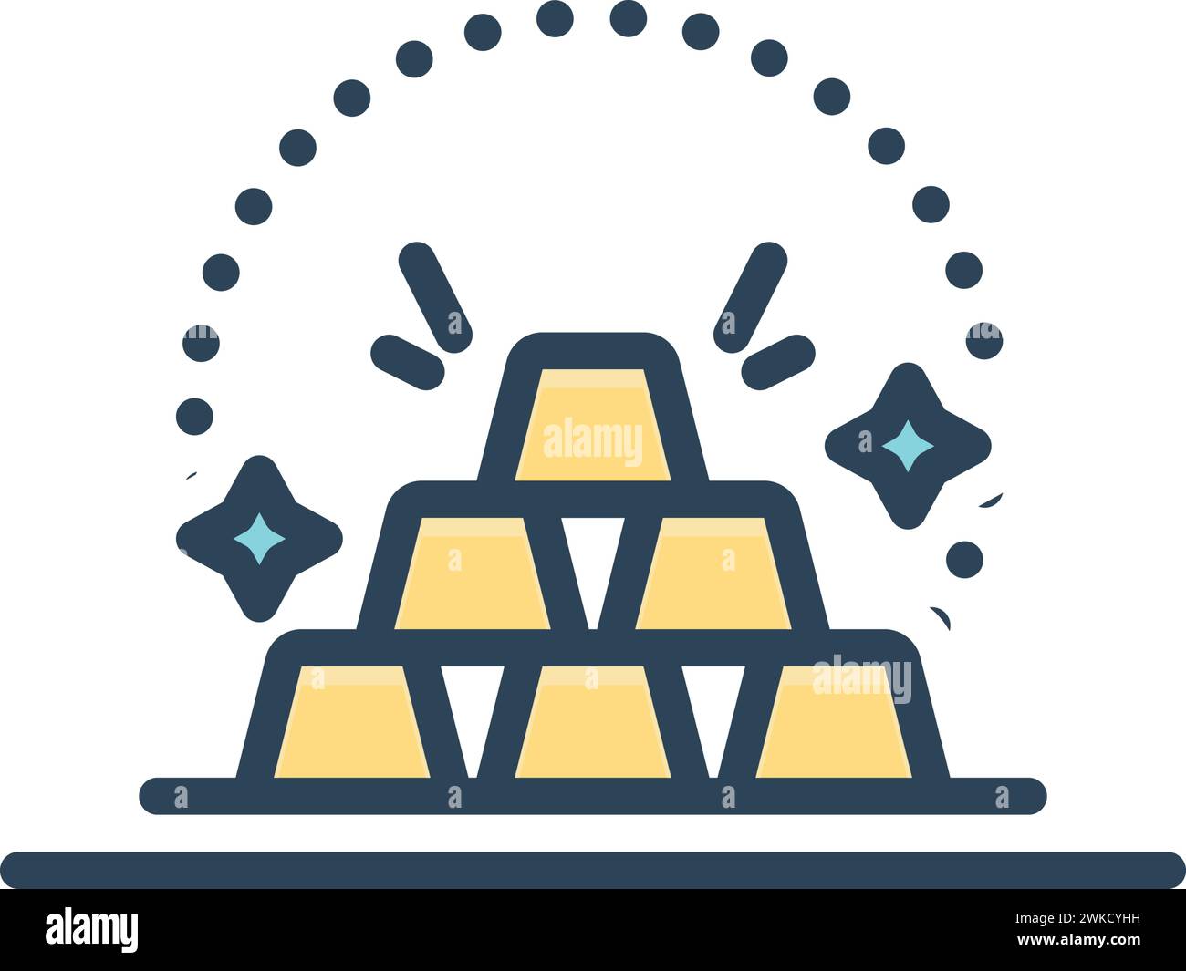 Gold stack Stock Vector Images - Alamy