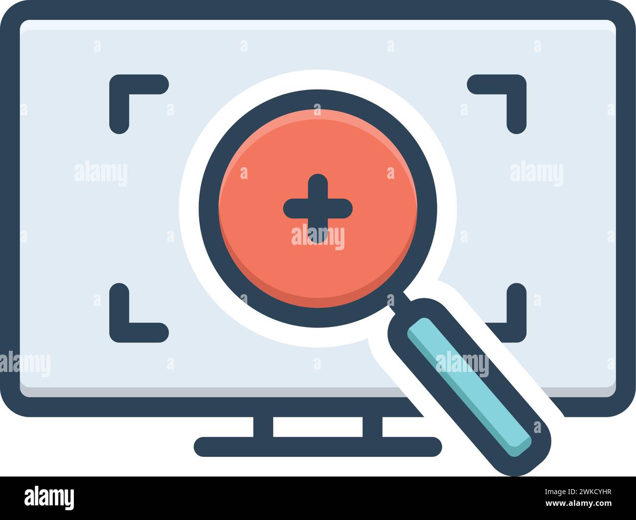 Icon for zoom,magnifying Stock Vector Image & Art - Alamy
