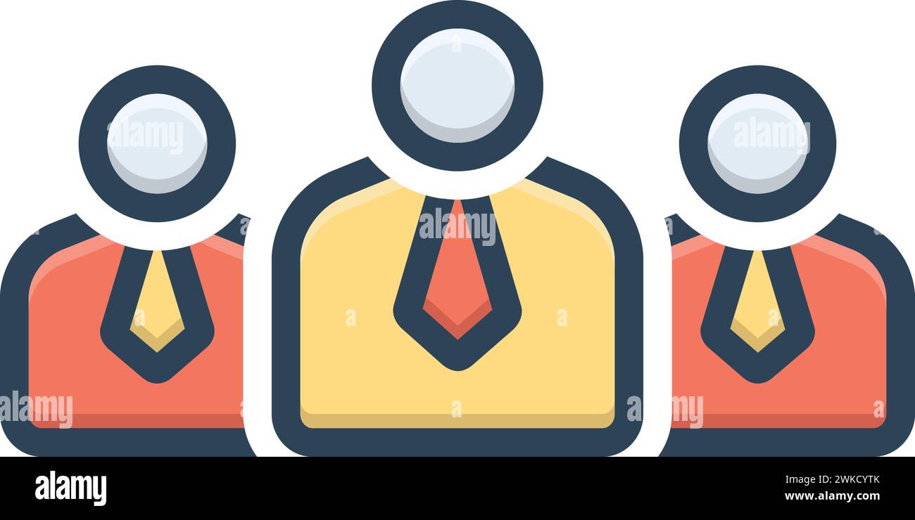 Handsome employees Stock Vector Images - Alamy