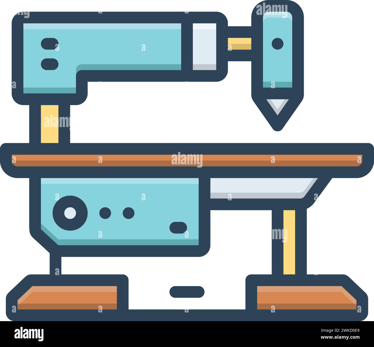 Stitching machines Stock Vector Images - Alamy