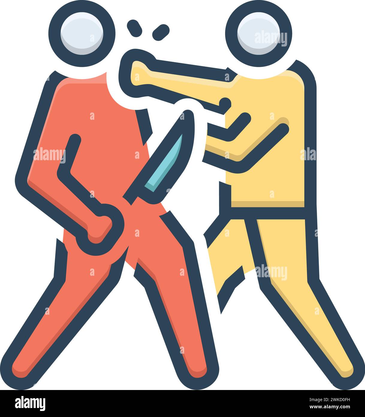 Self defence knife Stock Vector Images - Alamy