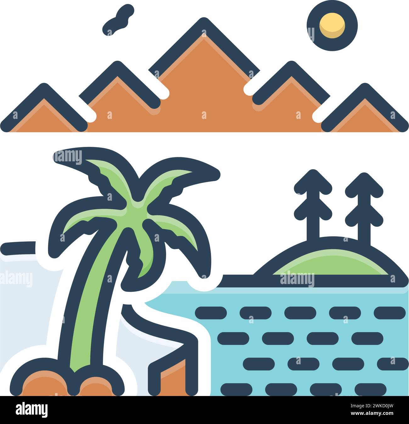 Icon for oasis,saudi Stock Vector Image & Art - Alamy