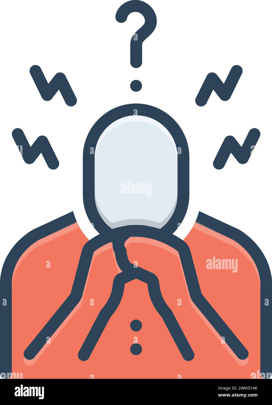 Anxious person Stock Vector Images - Alamy