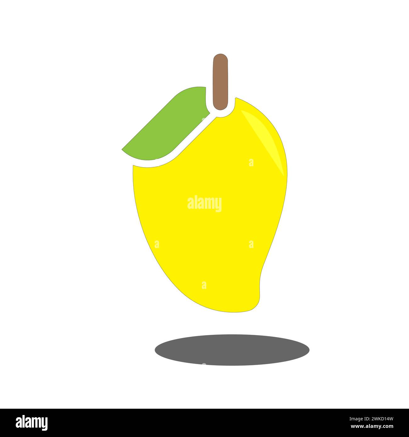 Art illustration sign logo vector symbol icon of yellow mango Stock ...