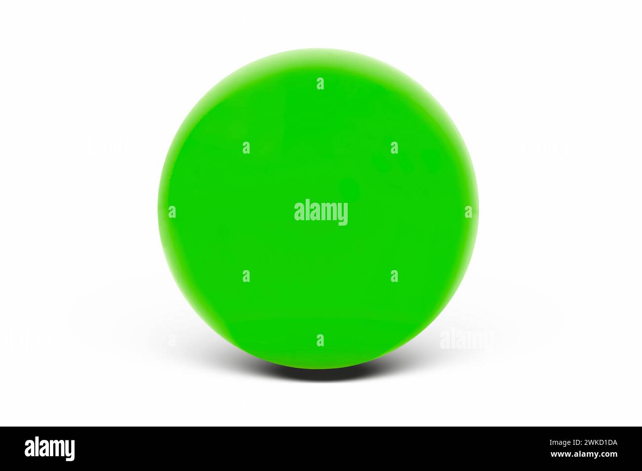Bright green plastic ball Cut Out Stock Images & Pictures - Alamy