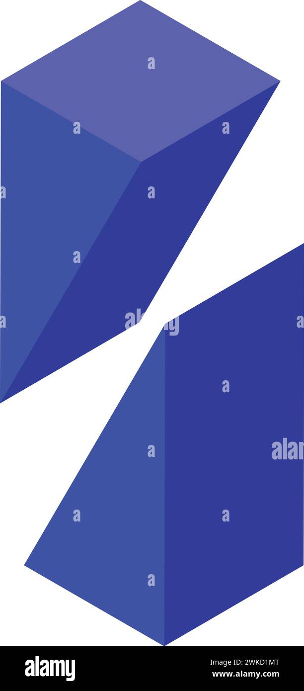 Shape block icon isometric vector. Kid game. Children home construction ...