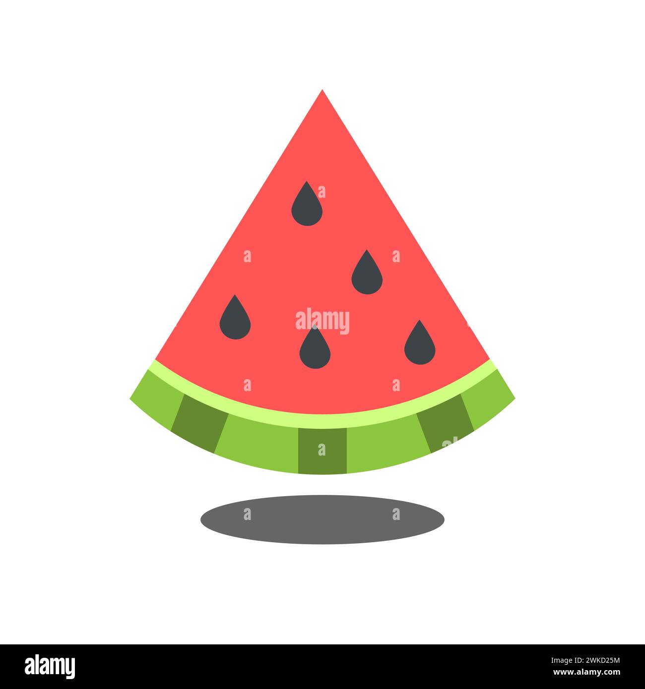 art illustration icon symbol logo wallpaper of watermelon fruits sliced ...
