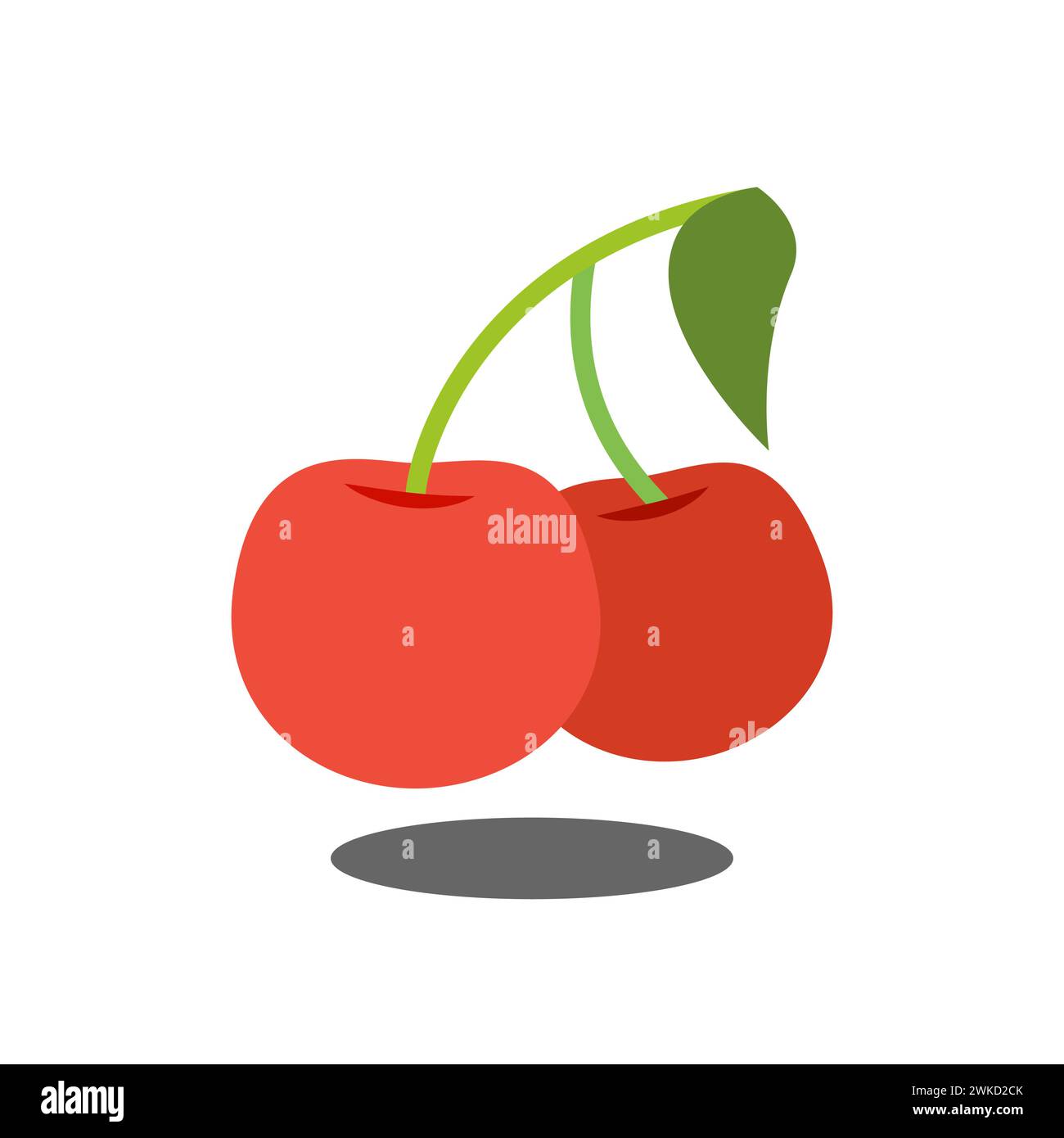 Art illustration sign logo fruits vector symbol icon of cherry Stock ...