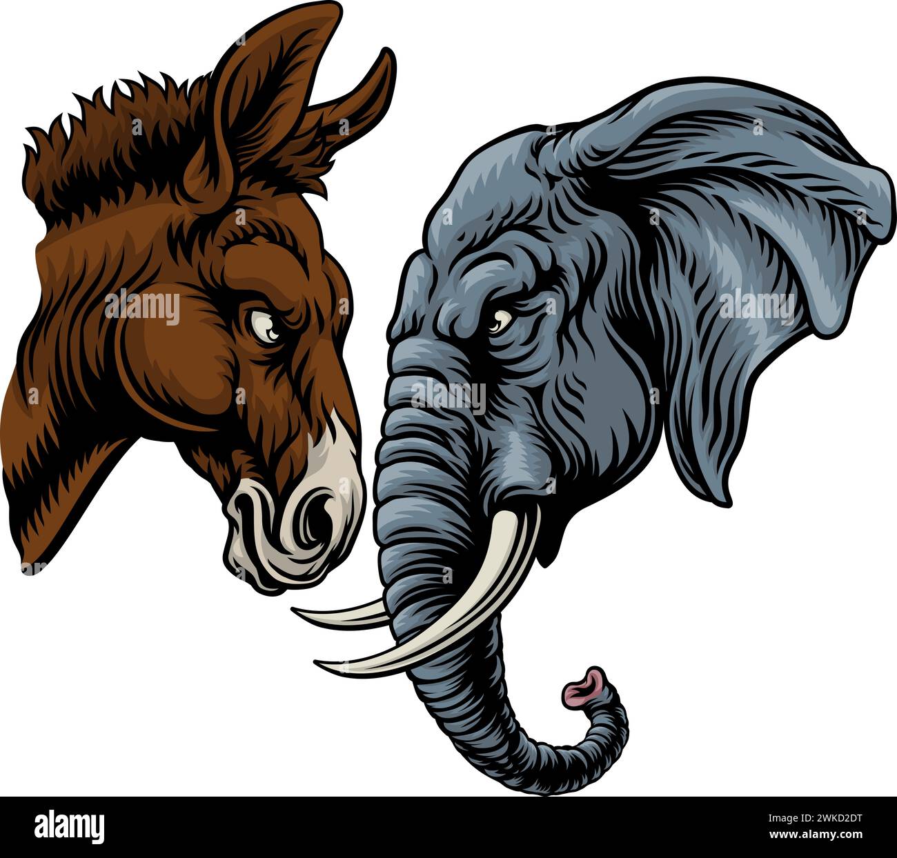 Political party cartoon icons hi-res stock photography and images - Alamy