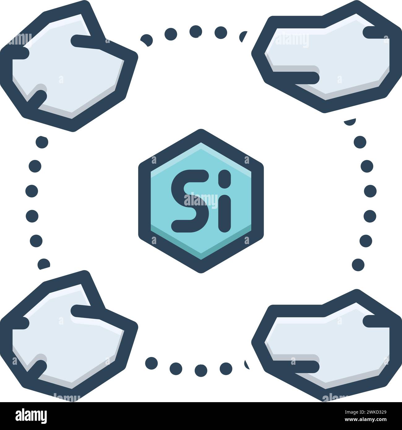 Silicium periodic Stock Vector Images - Alamy