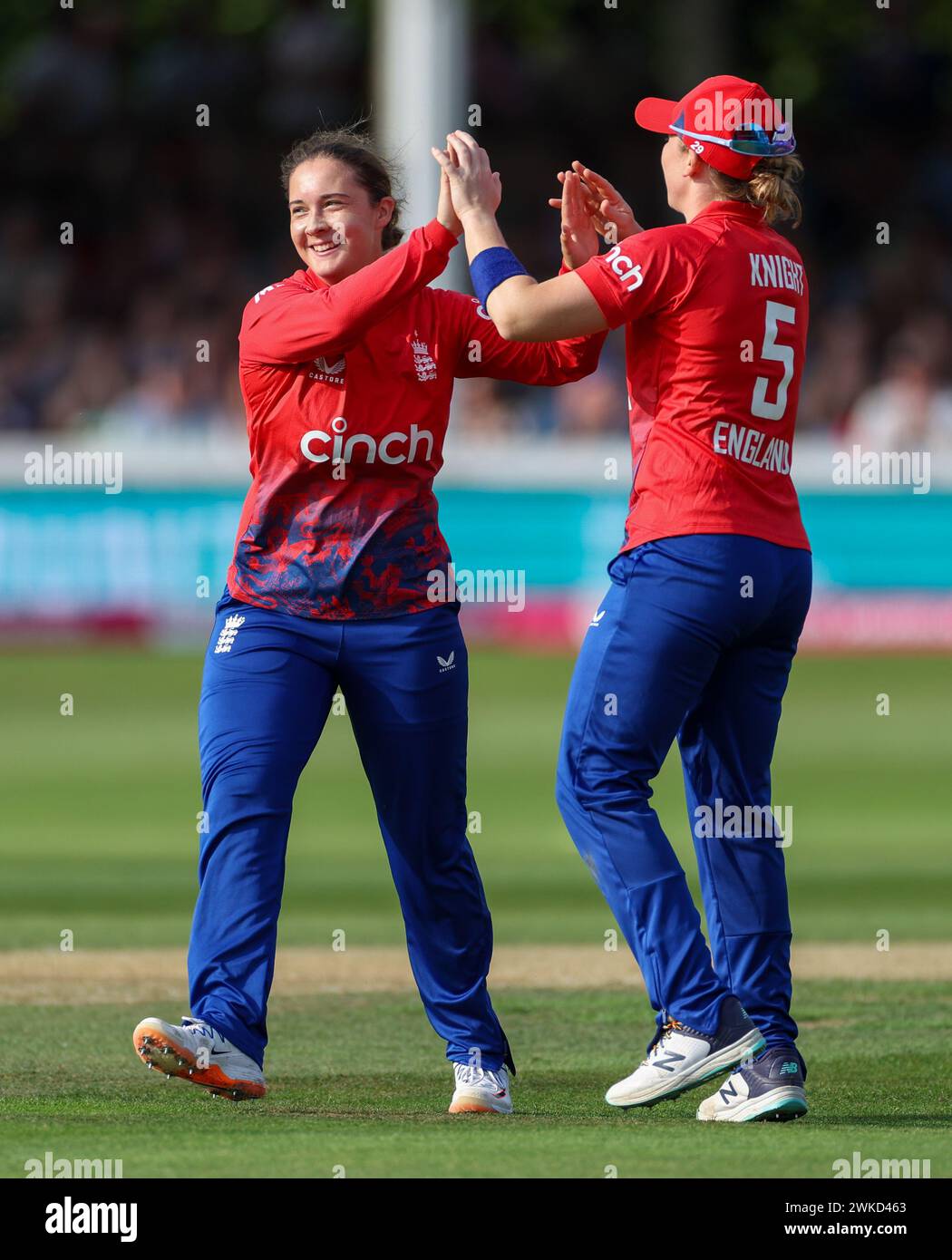 File photo dated 2-09-2023 of England's Alice Capsey (left) and Heather ...