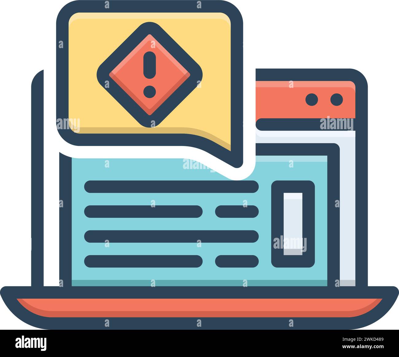 Icon for alerts,warning Stock Vector Image & Art - Alamy