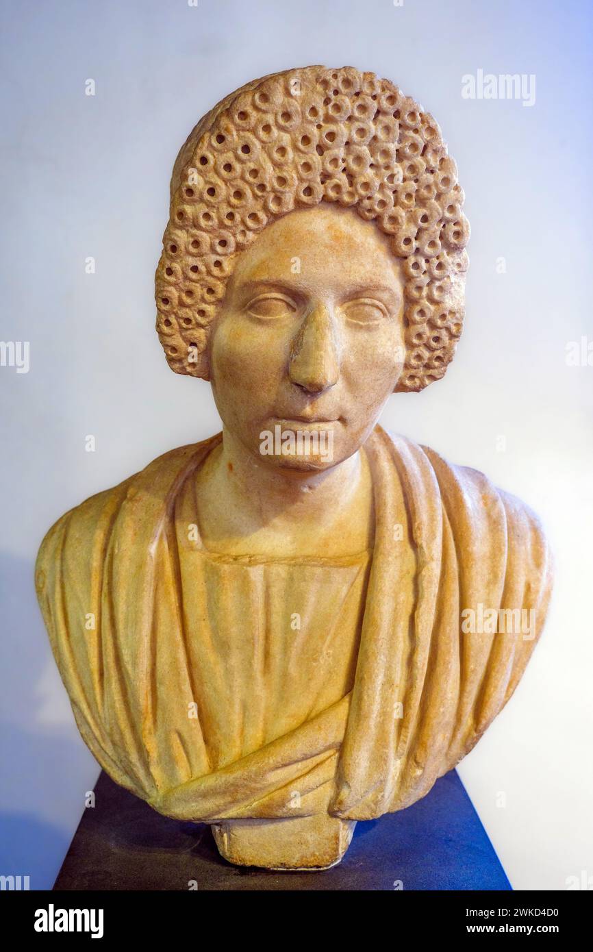 Bust of a woman - Late 1st - early 2nd century AD - Insular marble ...