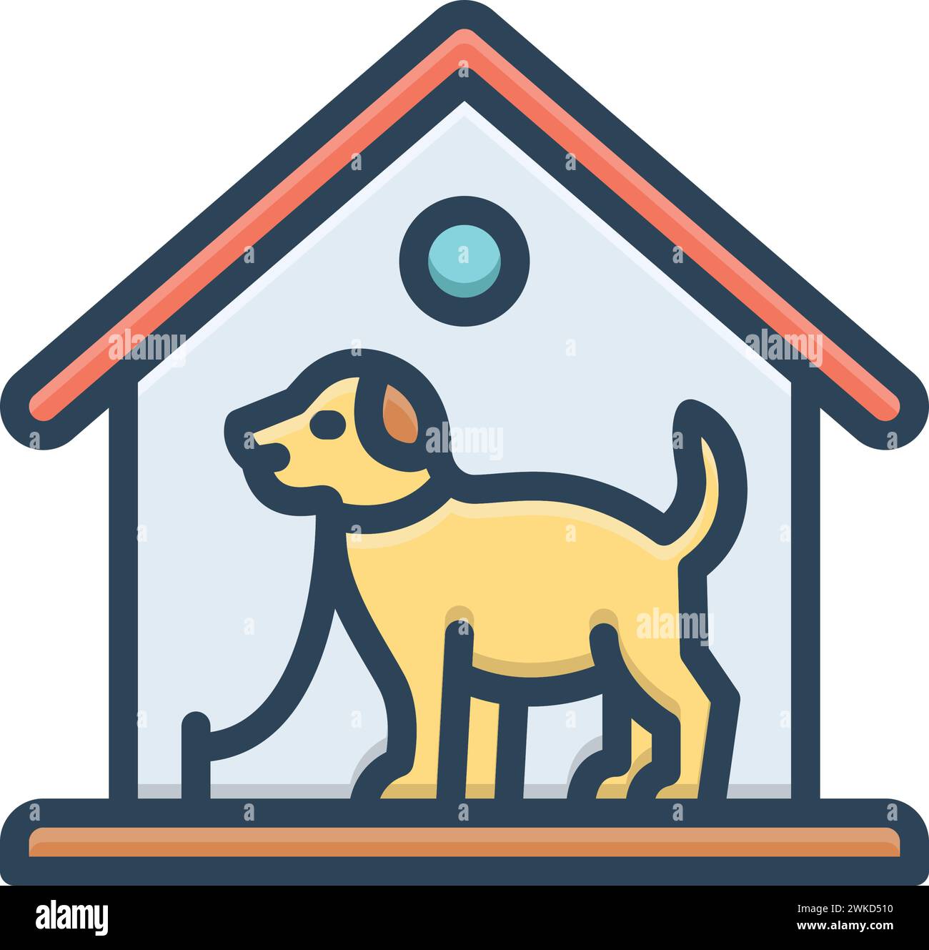 Faithful domestic pet Stock Vector Images - Alamy