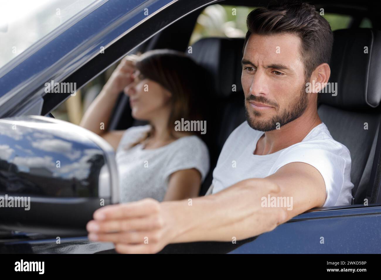 side mirror of car vehicle concept Stock Photo - Alamy
