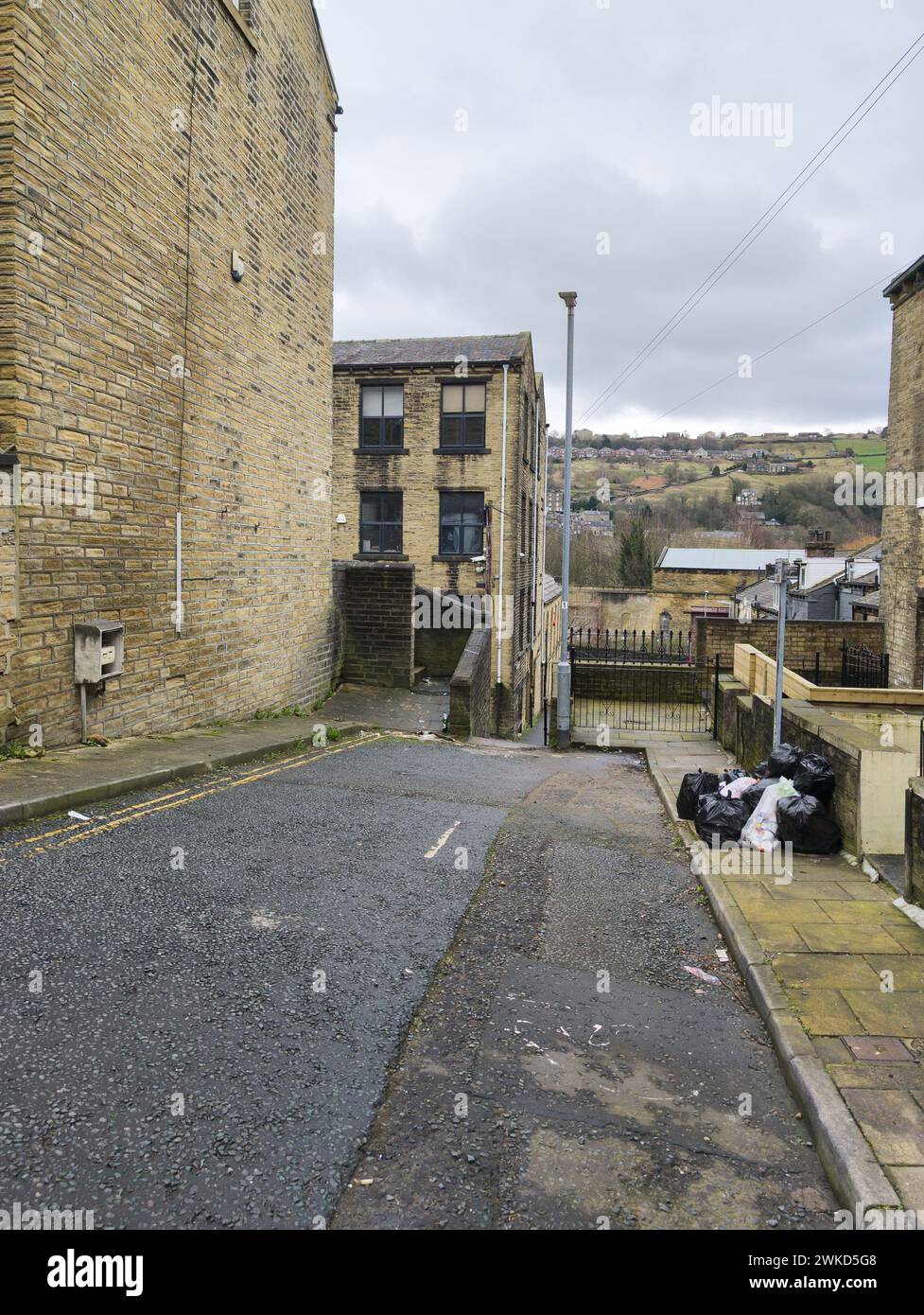 Traditional back street, Halifax Stock Photo - Alamy