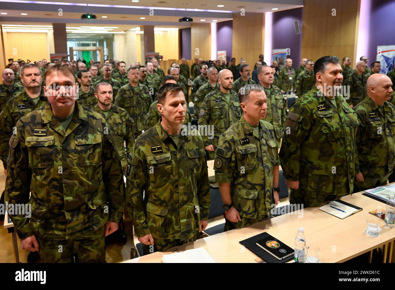 Prague, Czech Republic. 20th Feb, 2024. The Czech Military General ...