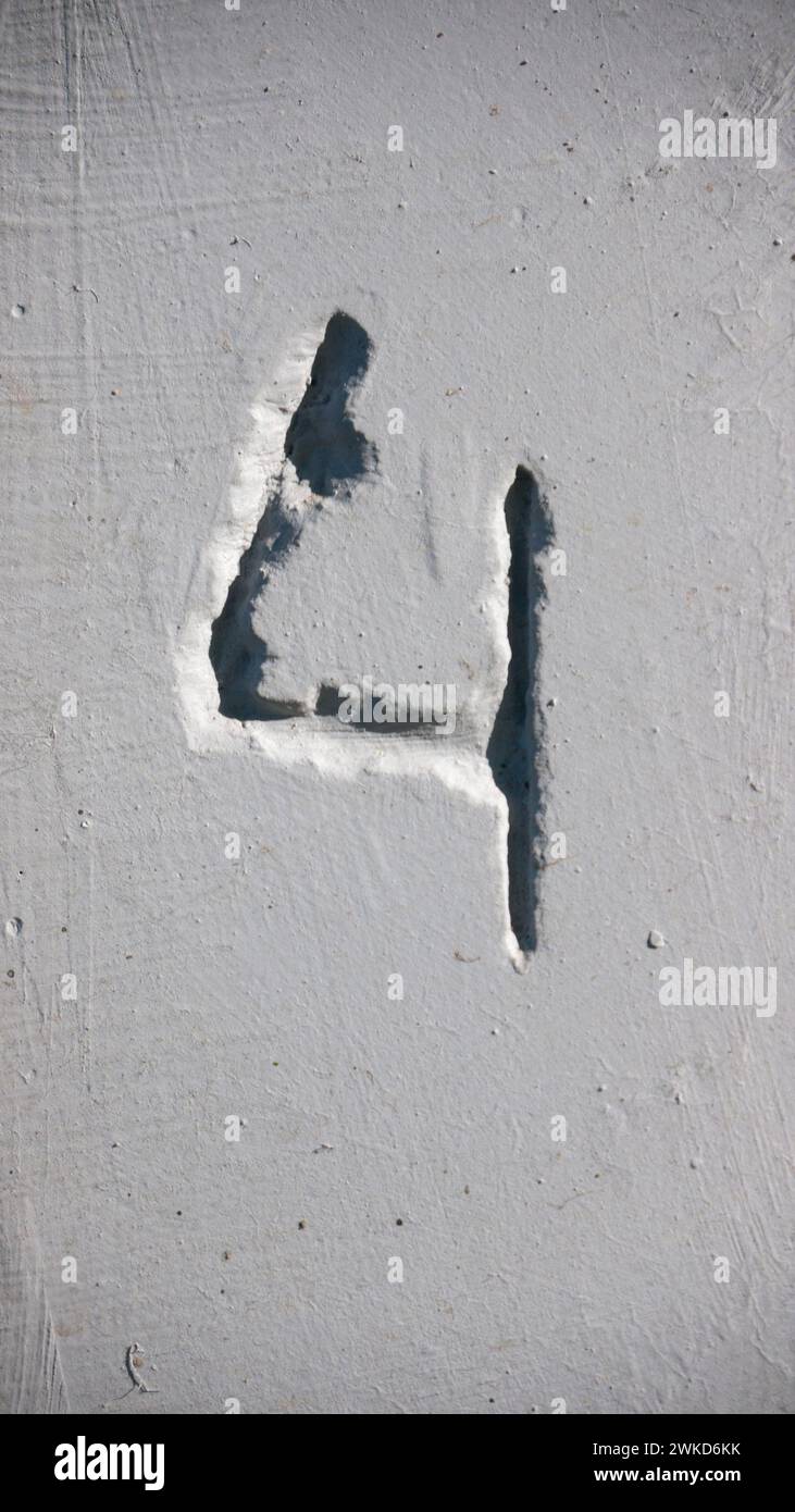 Number carved in wall hi-res stock photography and images - Alamy