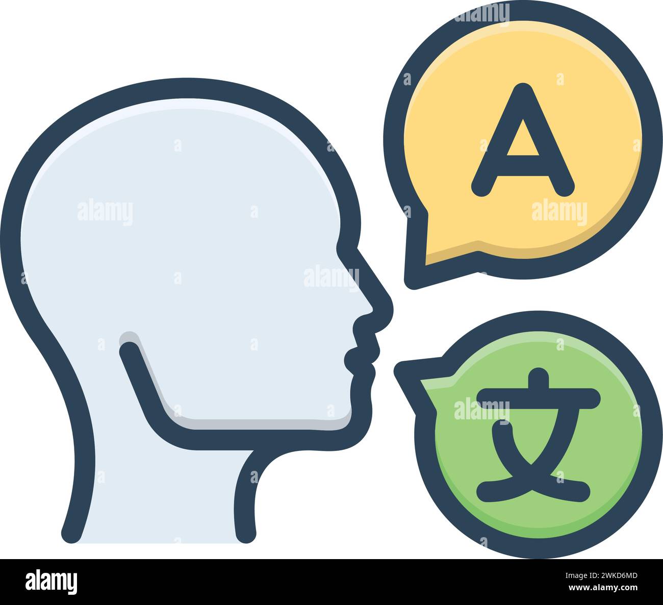 Speaking languages Stock Vector Images - Alamy