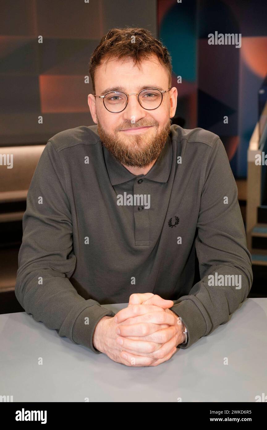 Nico Heymer in der ARD-Talkshow hart aber fair im Studio Adlershof ...