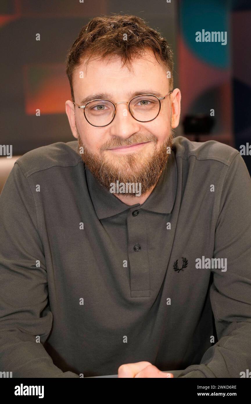 Nico Heymer in der ARD-Talkshow hart aber fair im Studio Adlershof ...