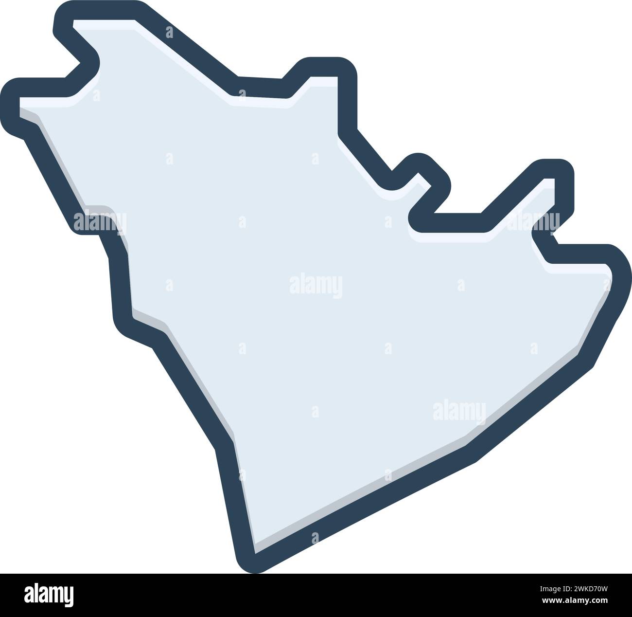 Arabian peninsula map Cut Out Stock Images & Pictures - Alamy