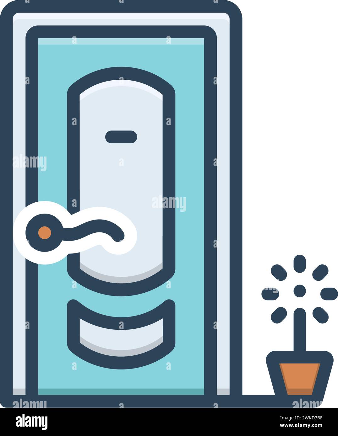 Entryway door gate Stock Vector Images - Alamy