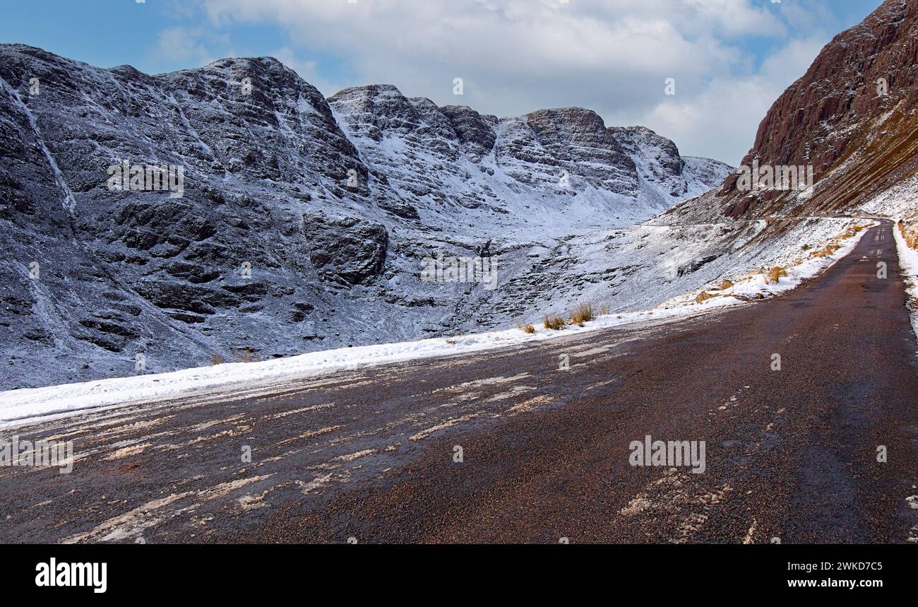Applecross peninsular Scotland Bealach na Bà route with the high ...