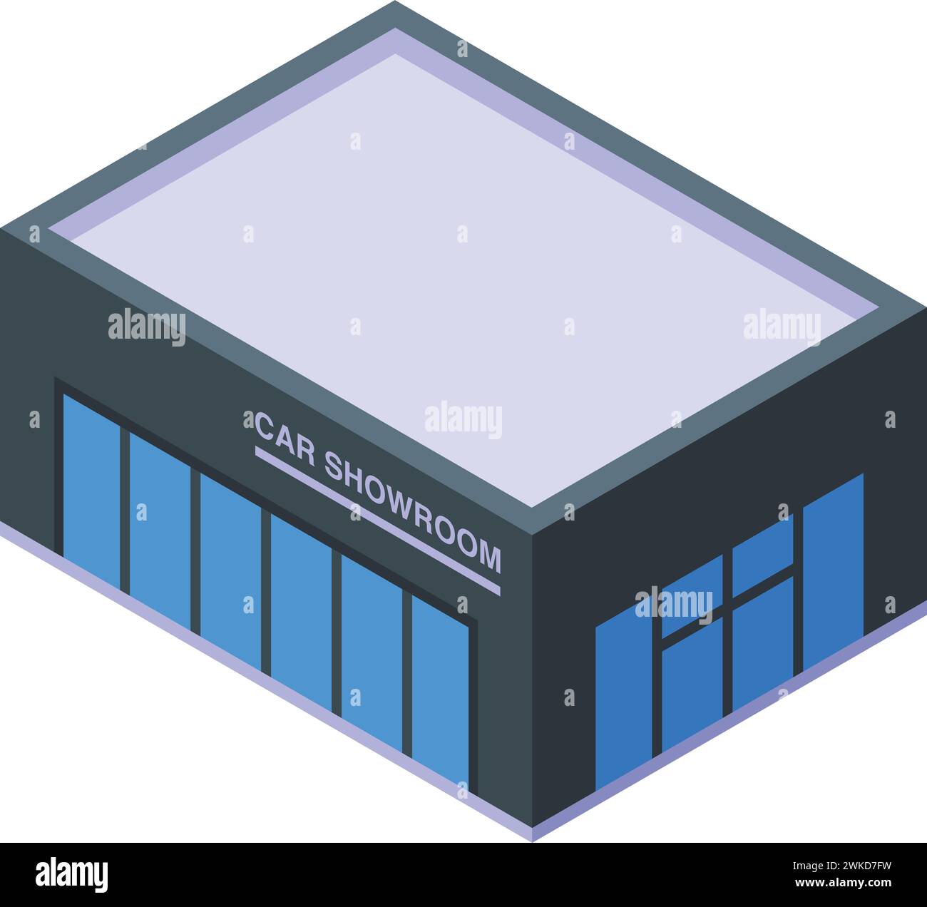 Car showroom dealer icon isometric vector. Auto shop. Garage vehicle ...