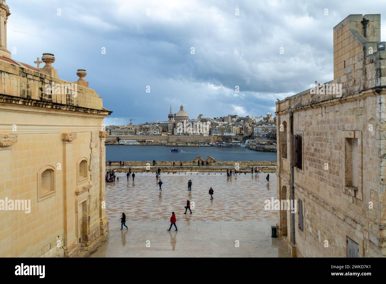 Manoel Island, Gzira, Malta - March 8th 2020: The parade ground at Fort ...