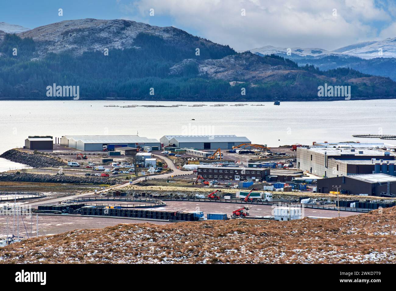 KPL Kishorn Port and Dry Dock Scotland the buildings and facilities on ...