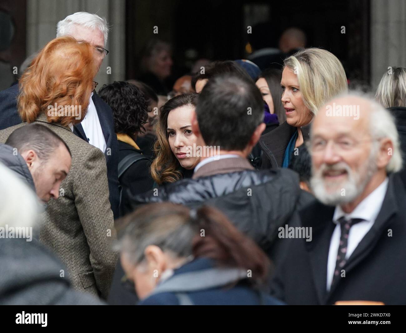 Stella Assange, the wife of Julian Assange, arrives at the Royal Courts ...