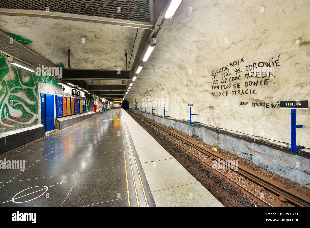 Tensta subway station in Stockholm, Sweden Stock Photo - Alamy