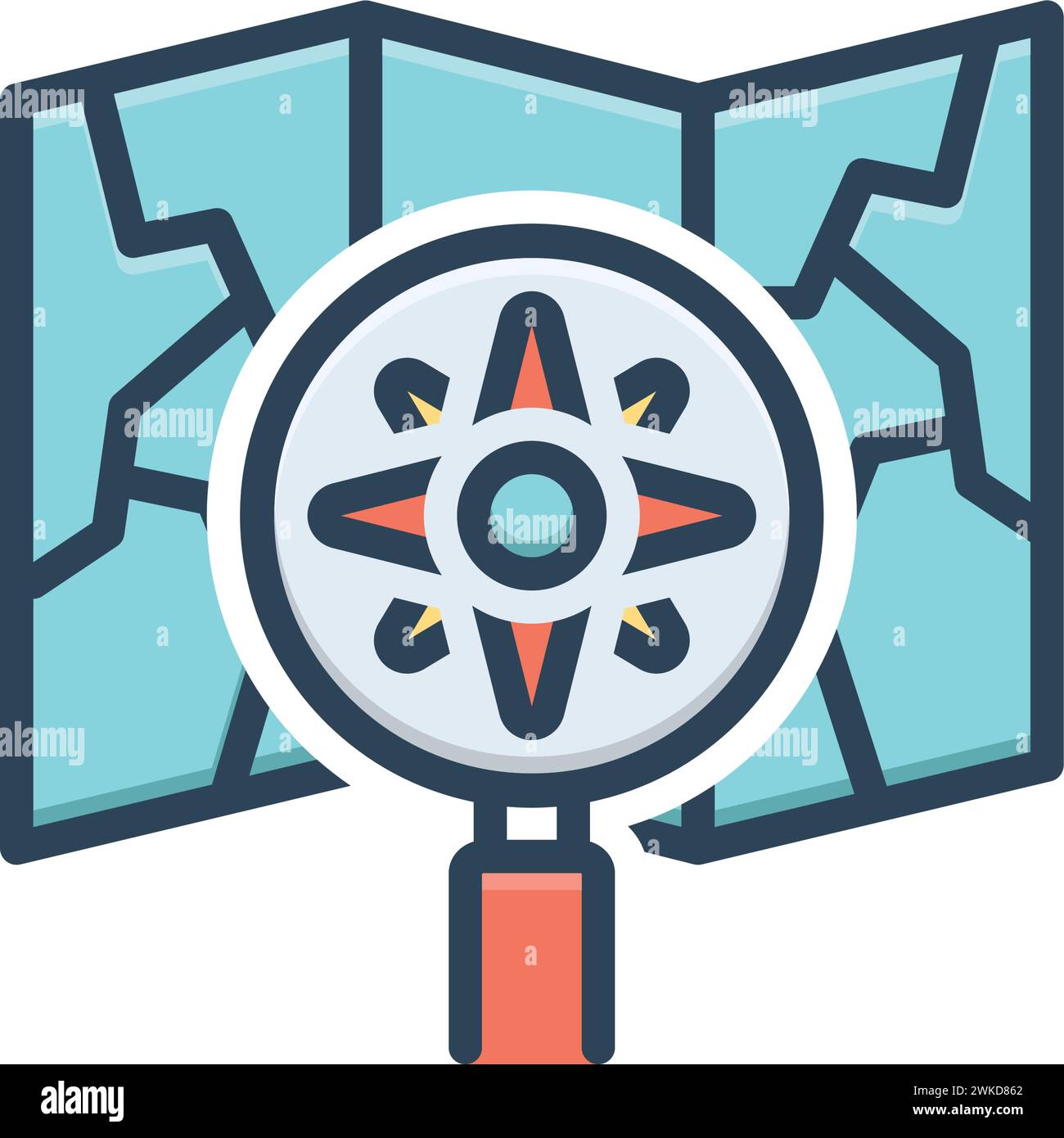 Icon for exploring,map Stock Vector Image & Art - Alamy