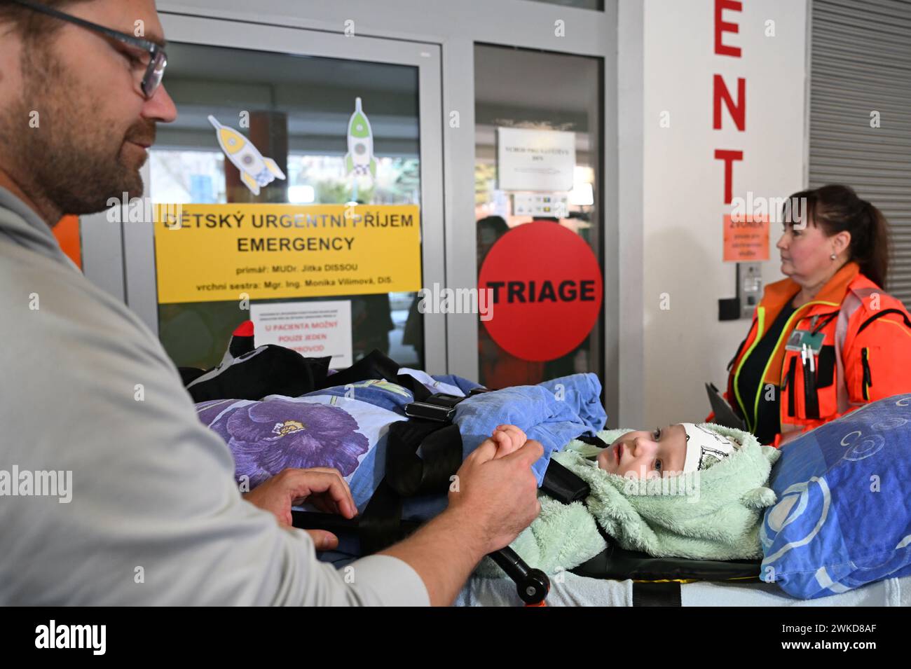 Prague, Czech Republic. 18th Feb, 2024. Martin, a two-year-old Czech ...