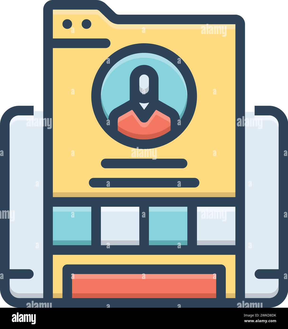 Icon for profile,portrait Stock Vector Image & Art - Alamy