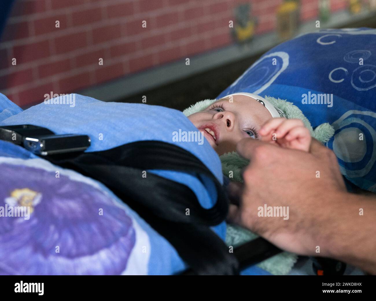 Prague, Czech Republic. 18th Feb, 2024. Martin, a two-year-old Czech ...