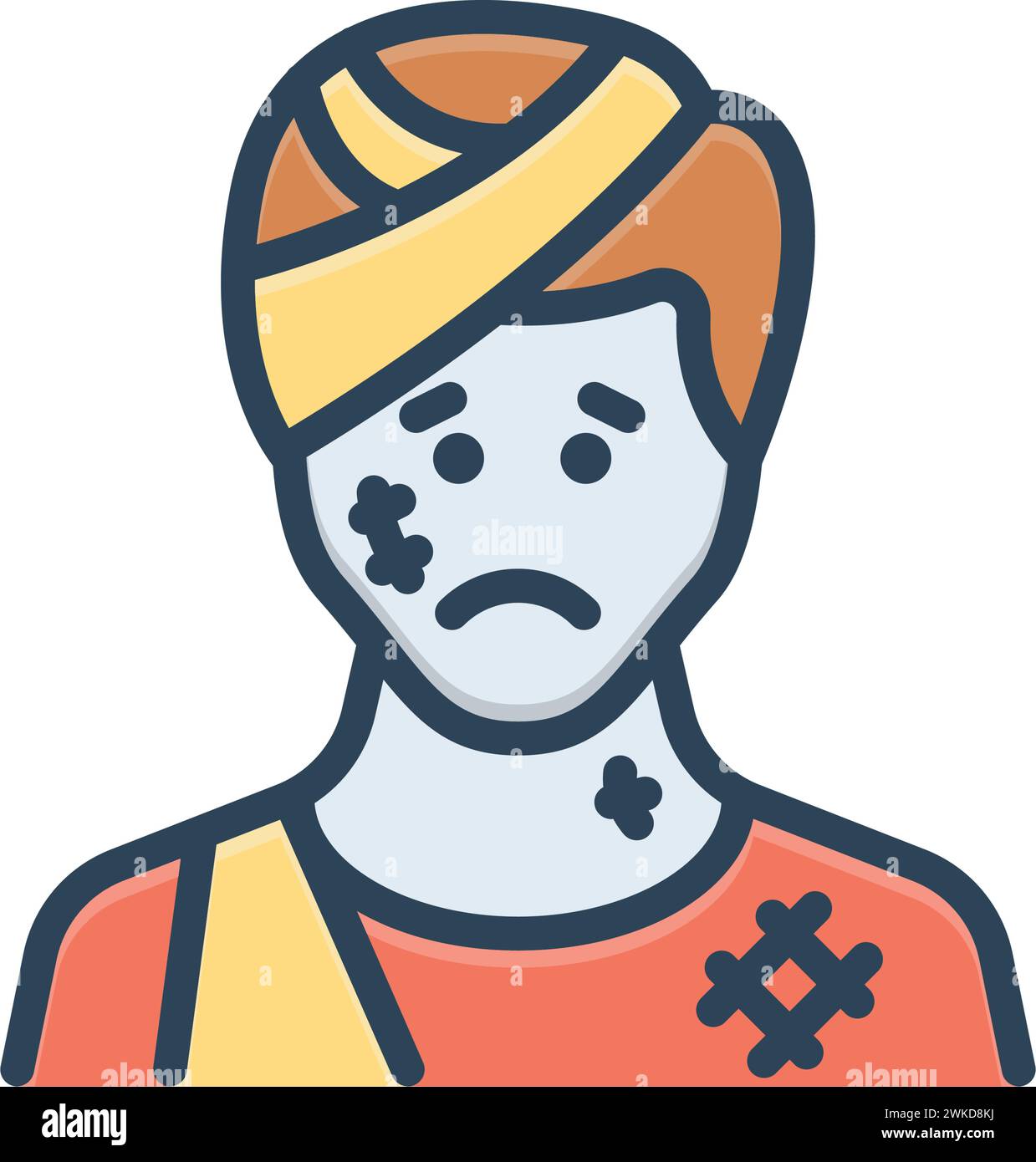 Injured injuries Stock Vector Images - Alamy