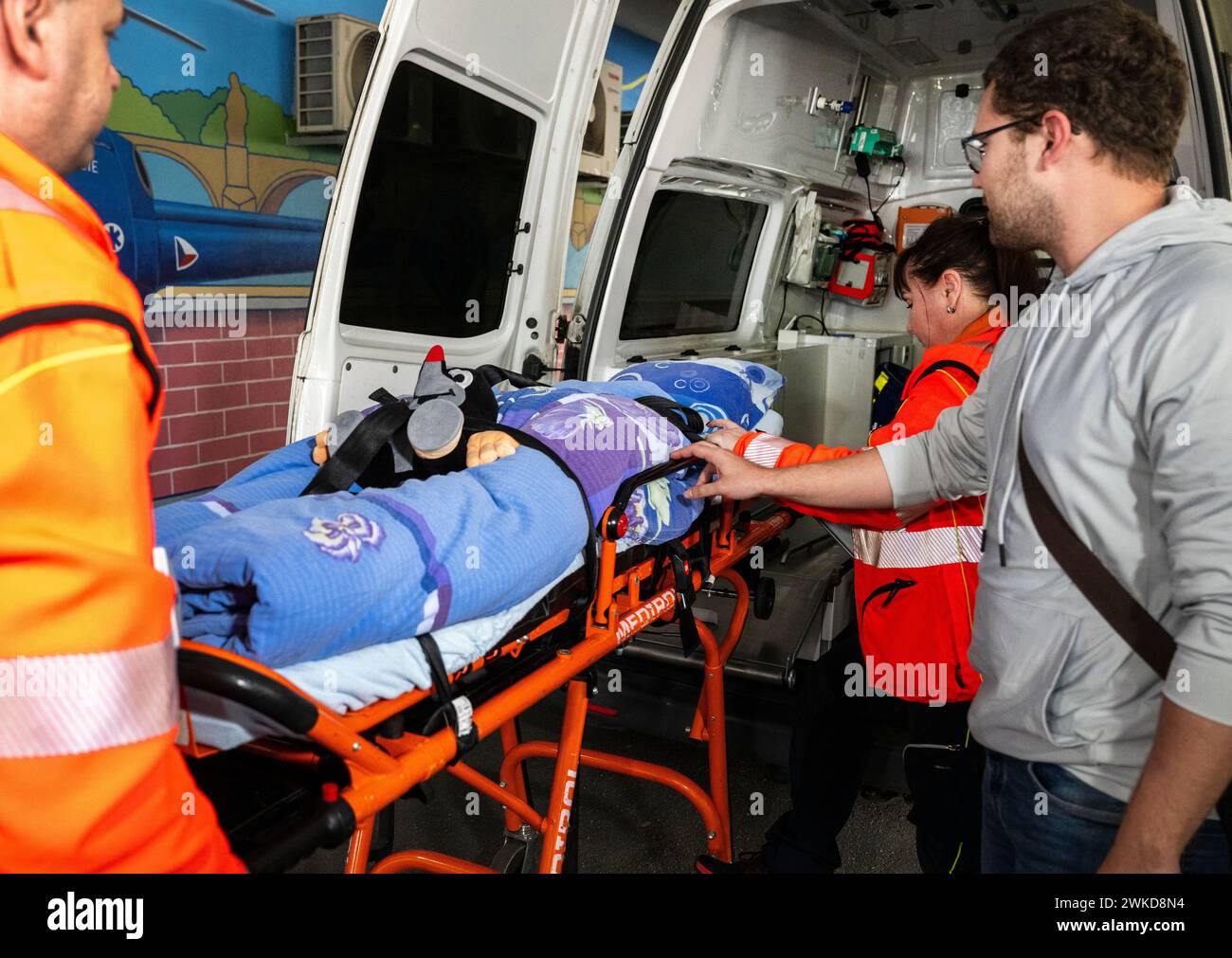 Prague, Czech Republic. 18th Feb, 2024. Martin, a two-year-old Czech ...