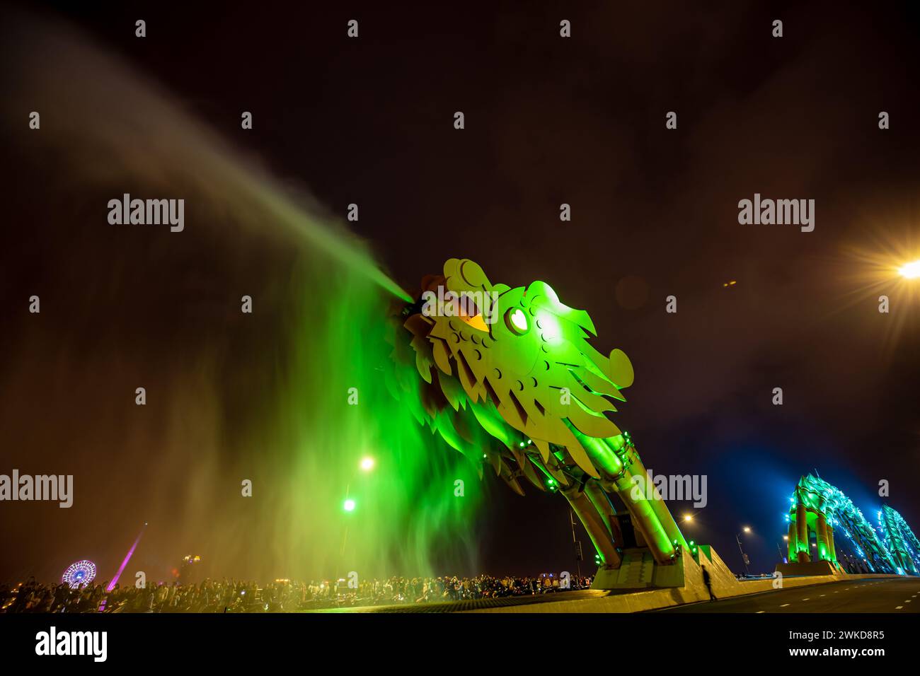 The Dragon bridge of Da Nang in Vietnam Stock Photo - Alamy