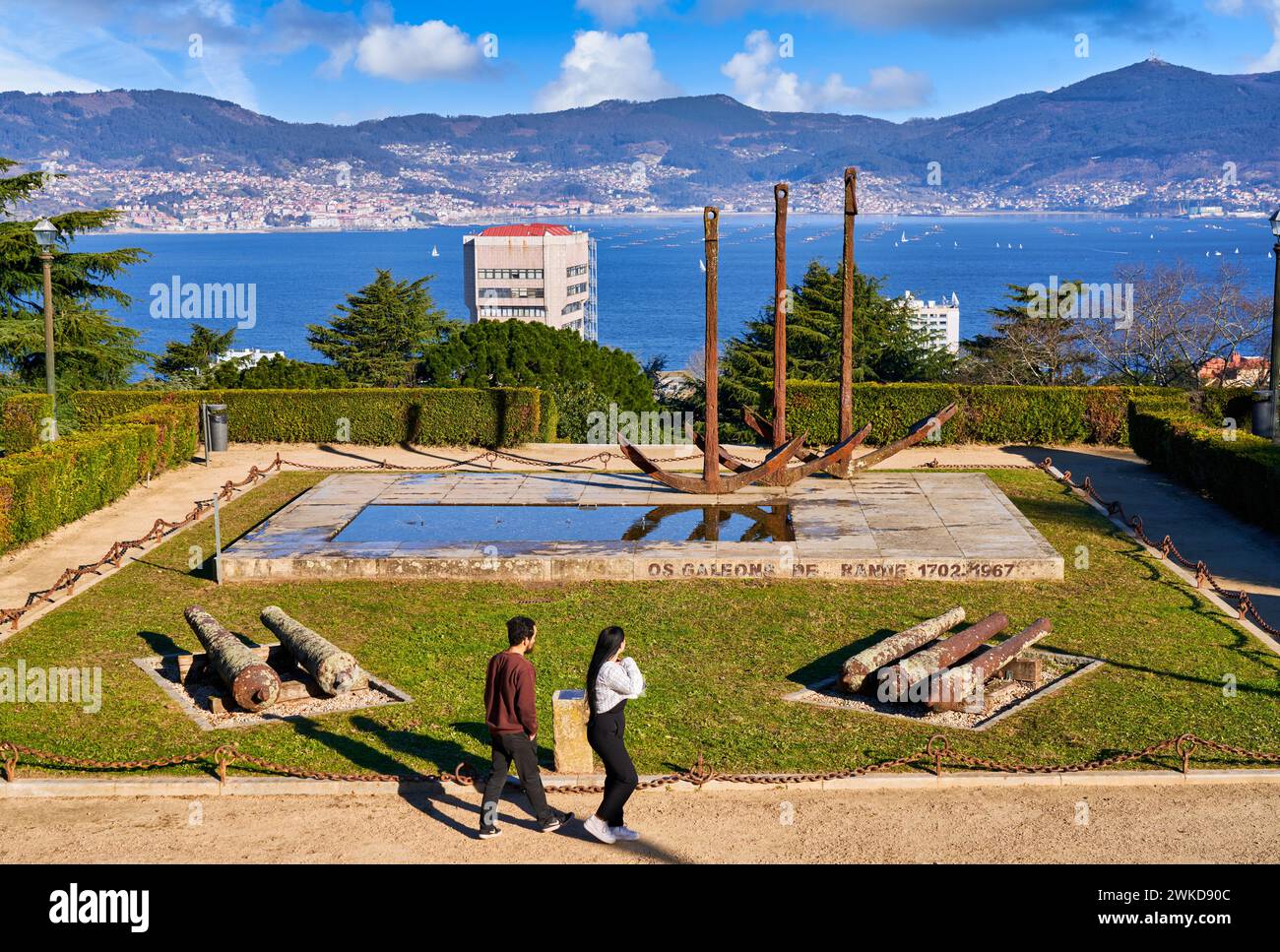 Monument to the Galleons of Rande.The Anchors of Rande, Monte do Castro ...