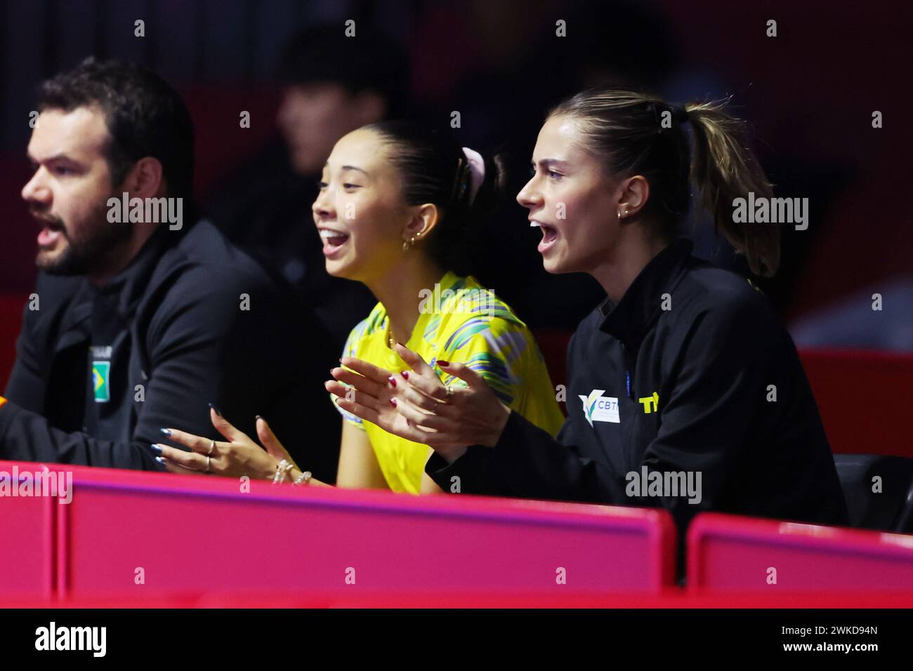 BEXCO Convention Centre, Busan, South Korea. 20th Feb, 2024. (L to R ...
