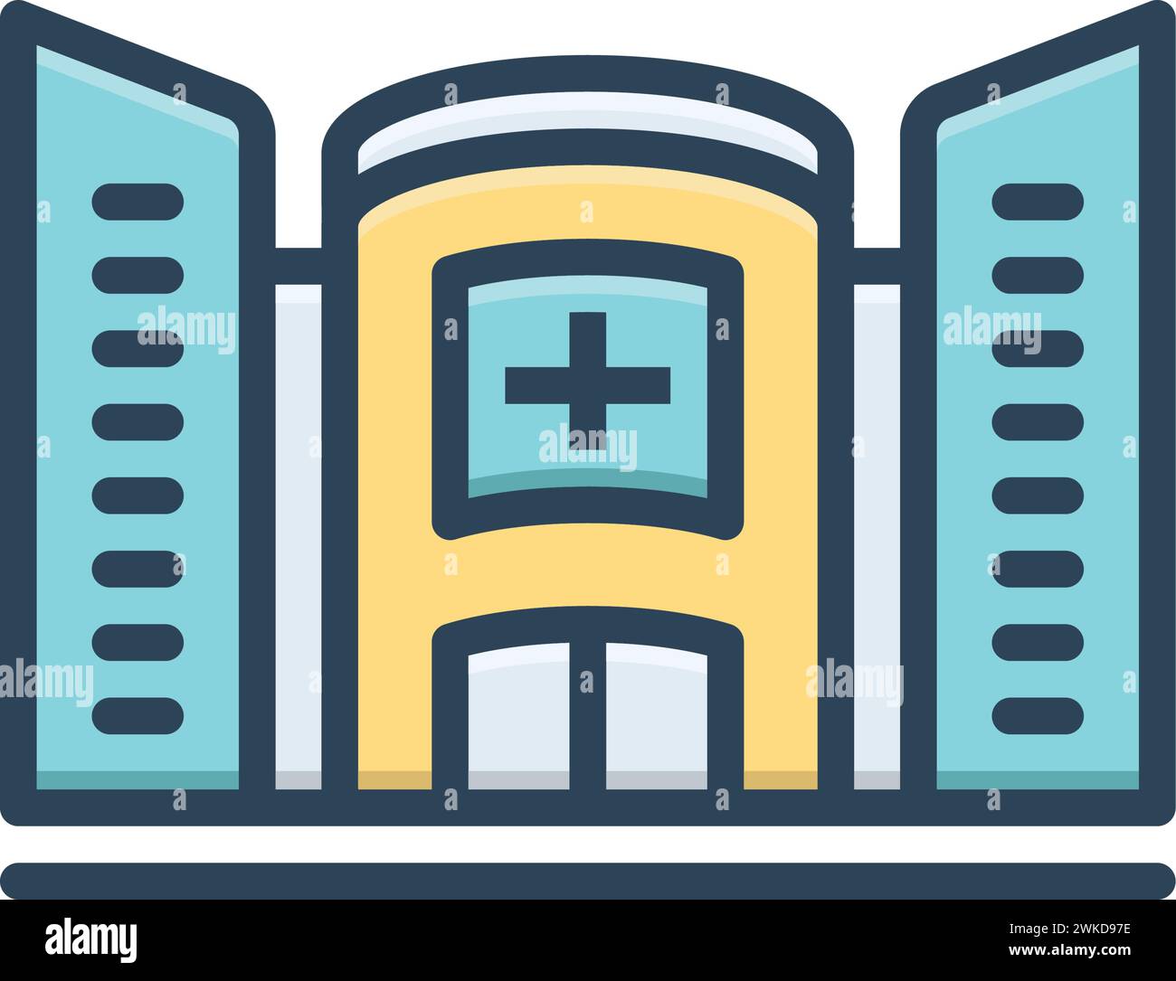The center building Stock Vector Images - Alamy