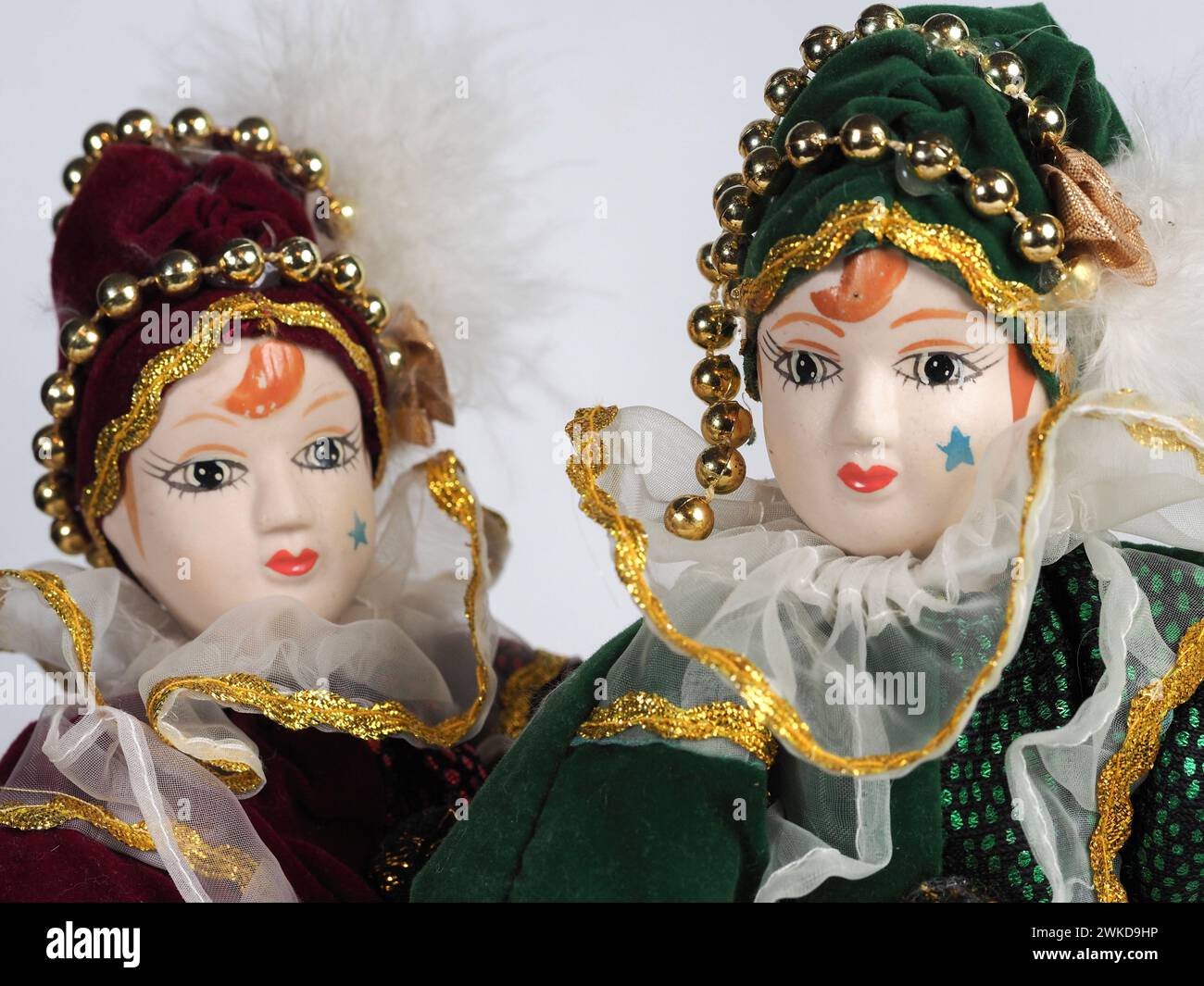 Garham, Germany. 19th Feb, 2024. Two Porcelain Italian dolls depicting ...