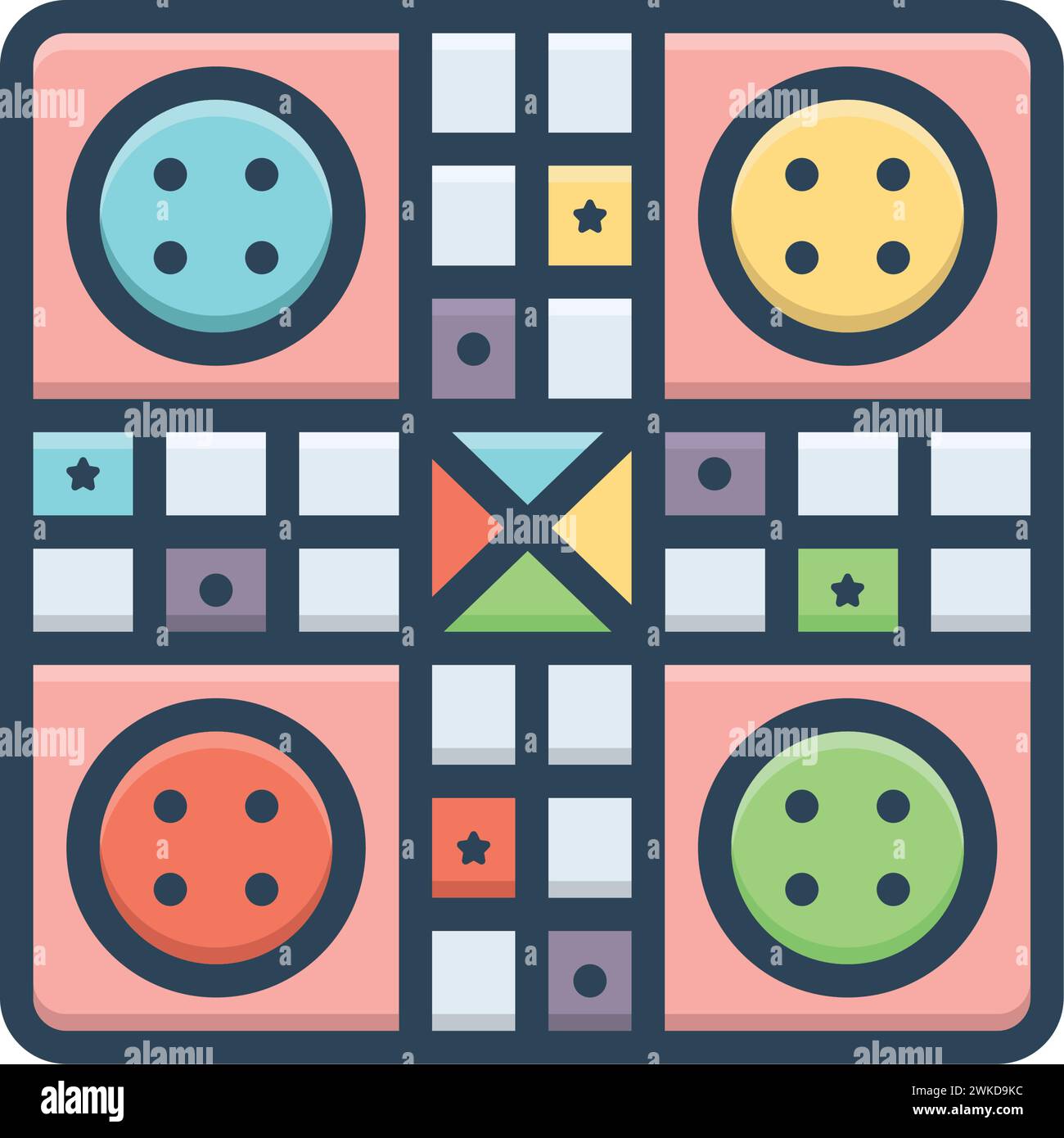 Ludo board Stock Vector Images - Alamy