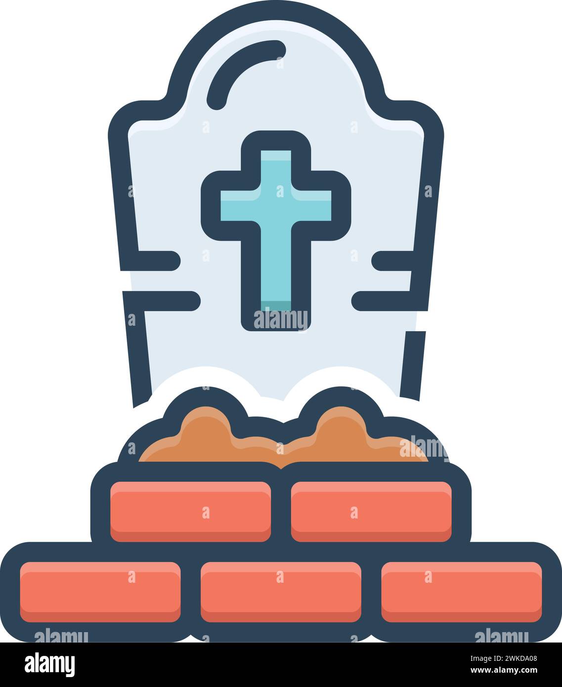 Catholic grave Stock Vector Images - Alamy