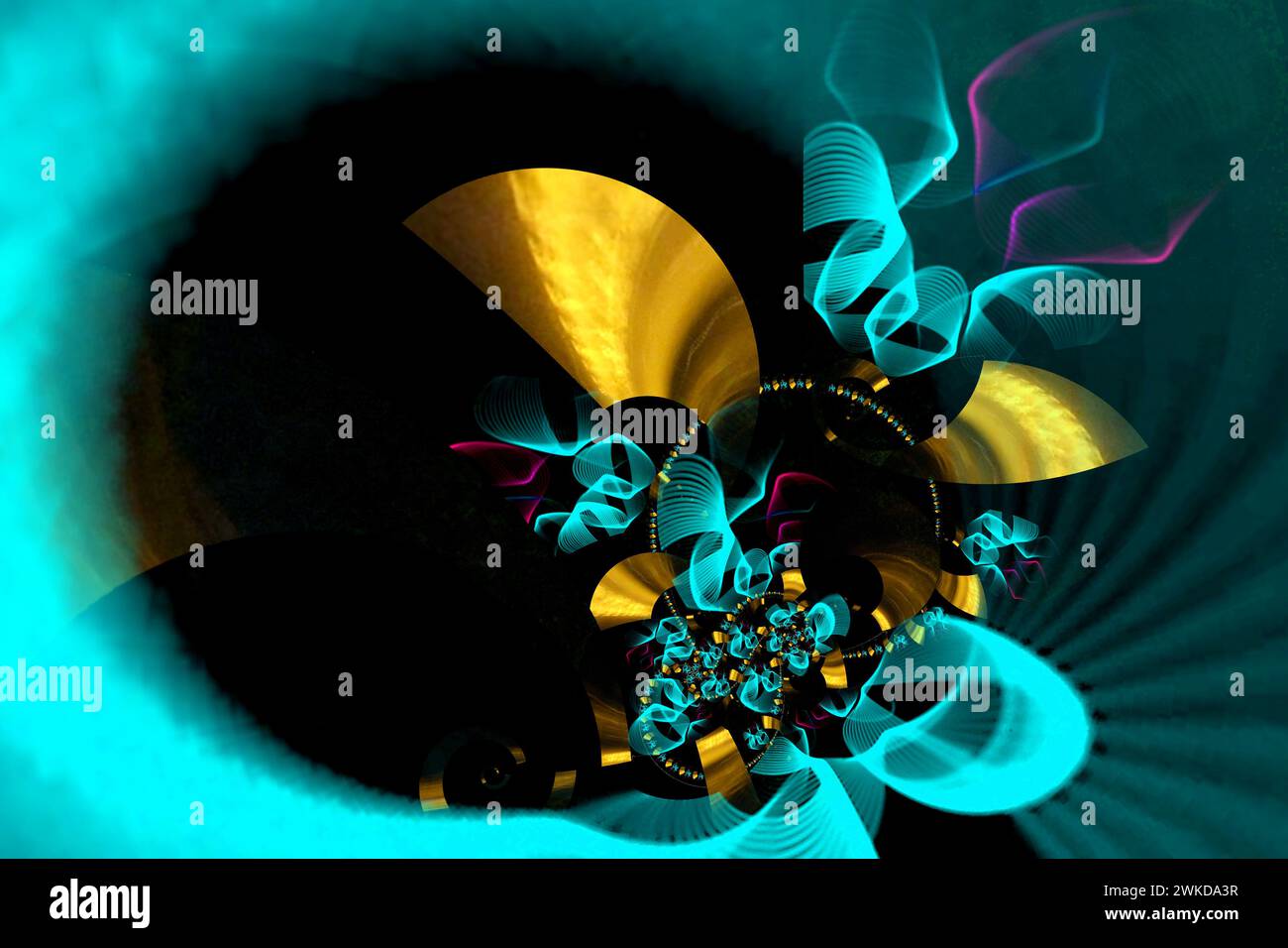 abstract digital art based on photo manipulation through math-mapping ...