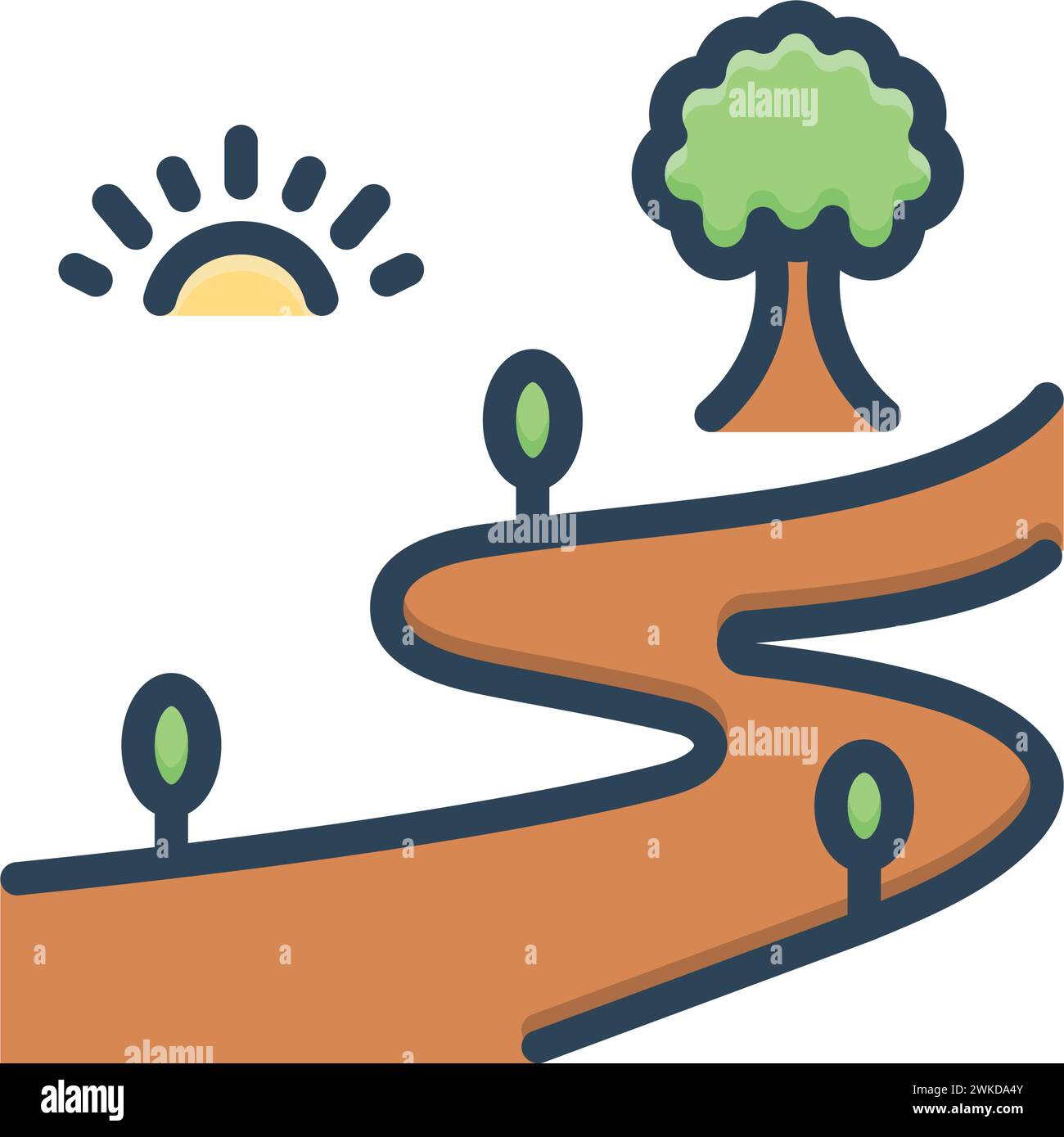 Icon for path,pathway Stock Vector Image & Art - Alamy