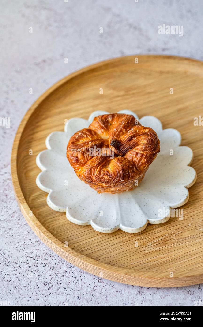 Kouign-amann is a sweet Breton cake made with laminated dough. It is a ...
