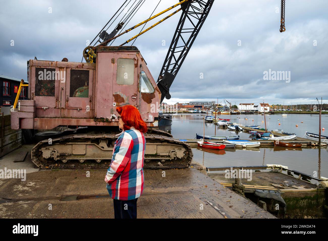 Boatyard crane hi-res stock photography and images - Alamy
